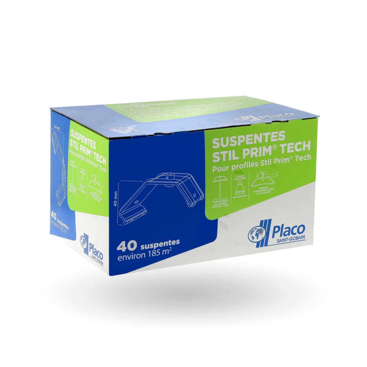 PLACO - Suspente Stil Prim Tech boîte de 40 | SFIC