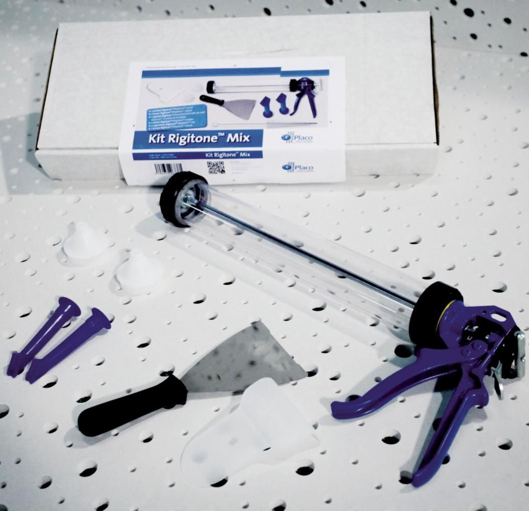 PLACO - kit Rigitone mix pour enduit rigitone (pistolet ,spatule) | SFIC