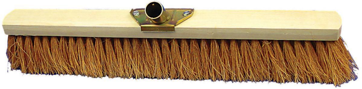 NOVIPRO - Balai d'atelier en bois avec douille métal pour manche (diamètre 28mm) fibres de coco ...