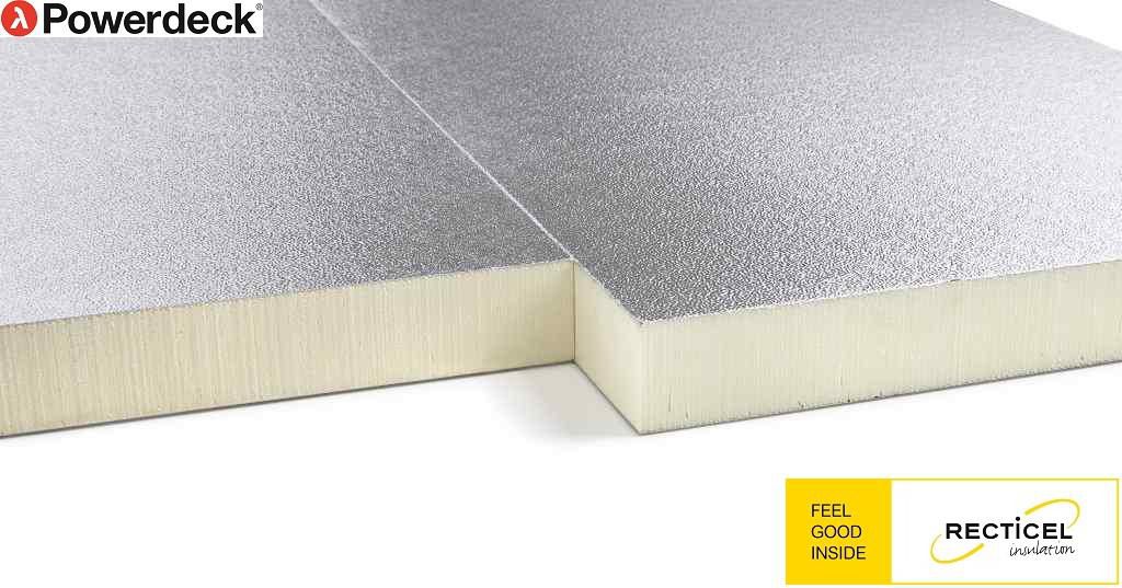 RECTICEL - Panneau d’isolation POWERDECK® PLUS - 100 mm x 2500 mm x 1200 mm - Bords feuillurés 4 ...