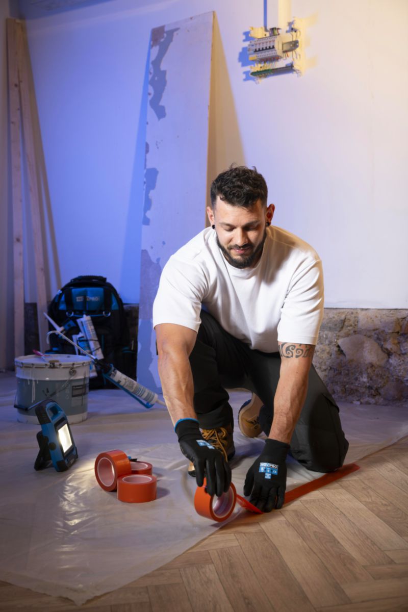 NOVIPRO - Ruban adhésif PVC plastifié - orange - Novipro - longueur ...